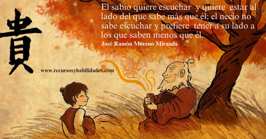 Aforismo de la diferencia entre el sabio y el necio